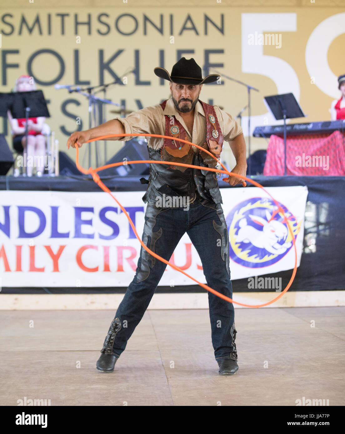 AJ Silver (the cowboy from the Bronx!) entertains with the lariat for ...