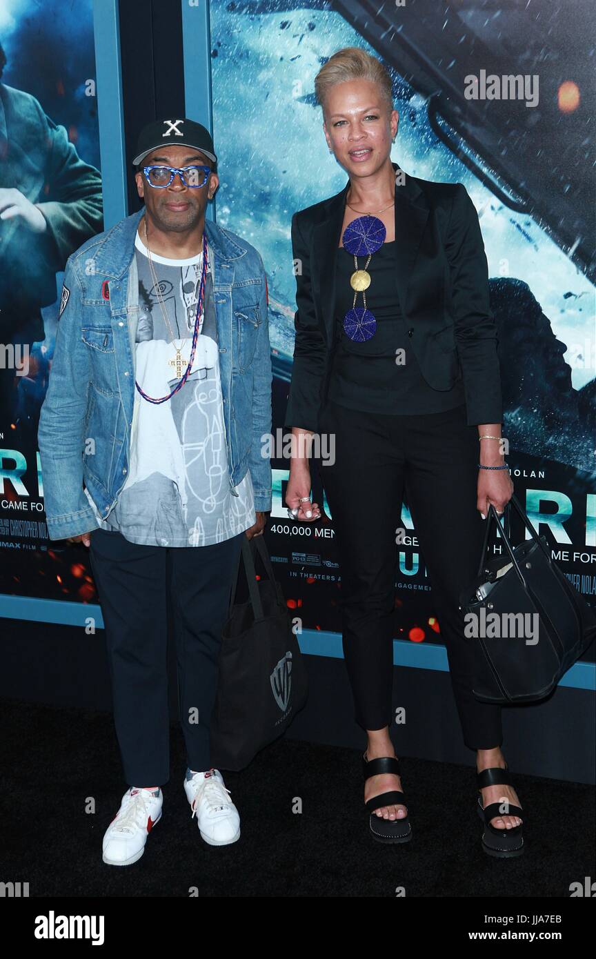 New York, NY, USA. 18th July, 2017. Spike Lee and Tonya Lewis Lee at ...