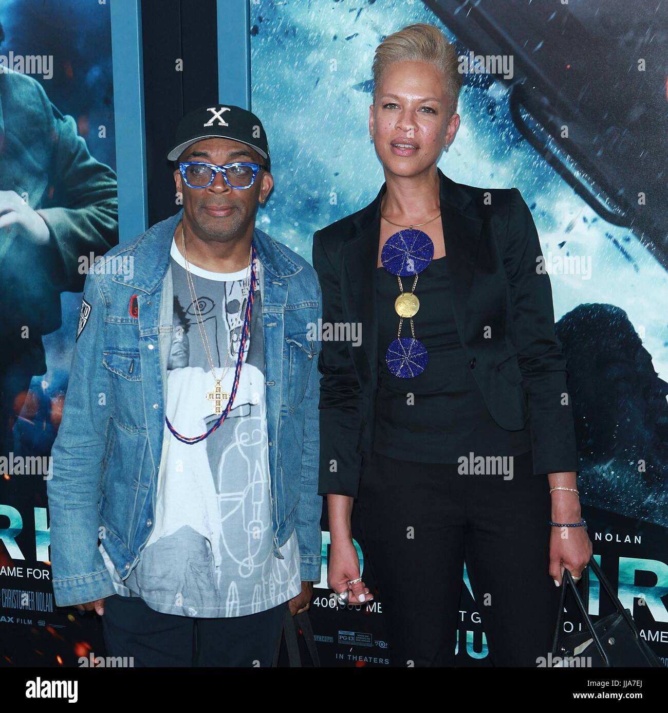 New York, NY, USA. 18th July, 2017. Spike Lee and Tonya Lewis Lee at ...