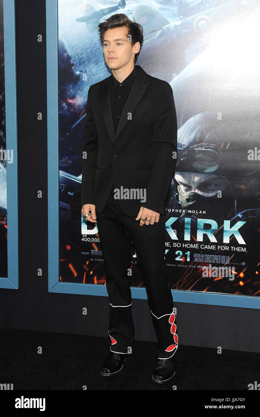 New York, NY, USA. 18th July, 2017. Harry Stiles attends the 'DUNKIRK ...