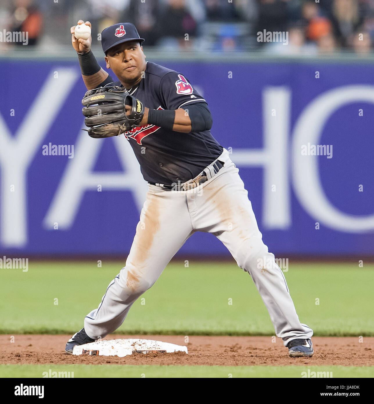 San Francisco, California, USA. 18th July, 2017. Cleveland Indians ...
