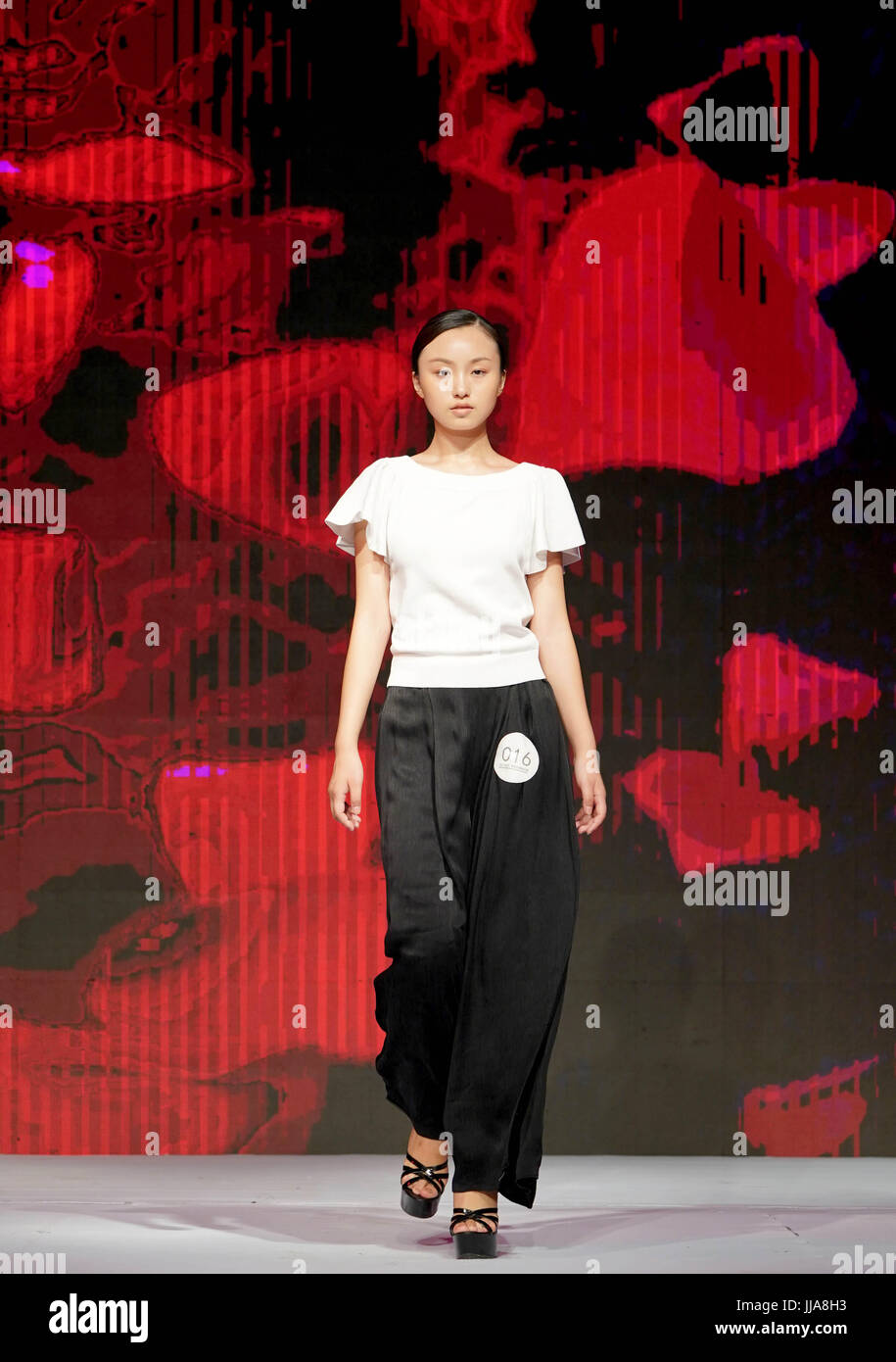 Chengdu, China's Sichuan Province. 18th July, 2017. The winner, Jiang ...