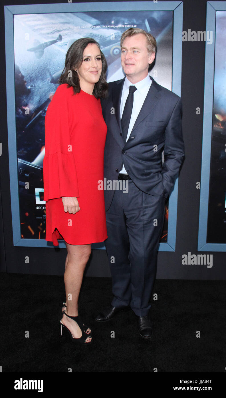 New York, USA. 18th Jul, 2017. Christopher Nolan, Emma Thomas attend ...