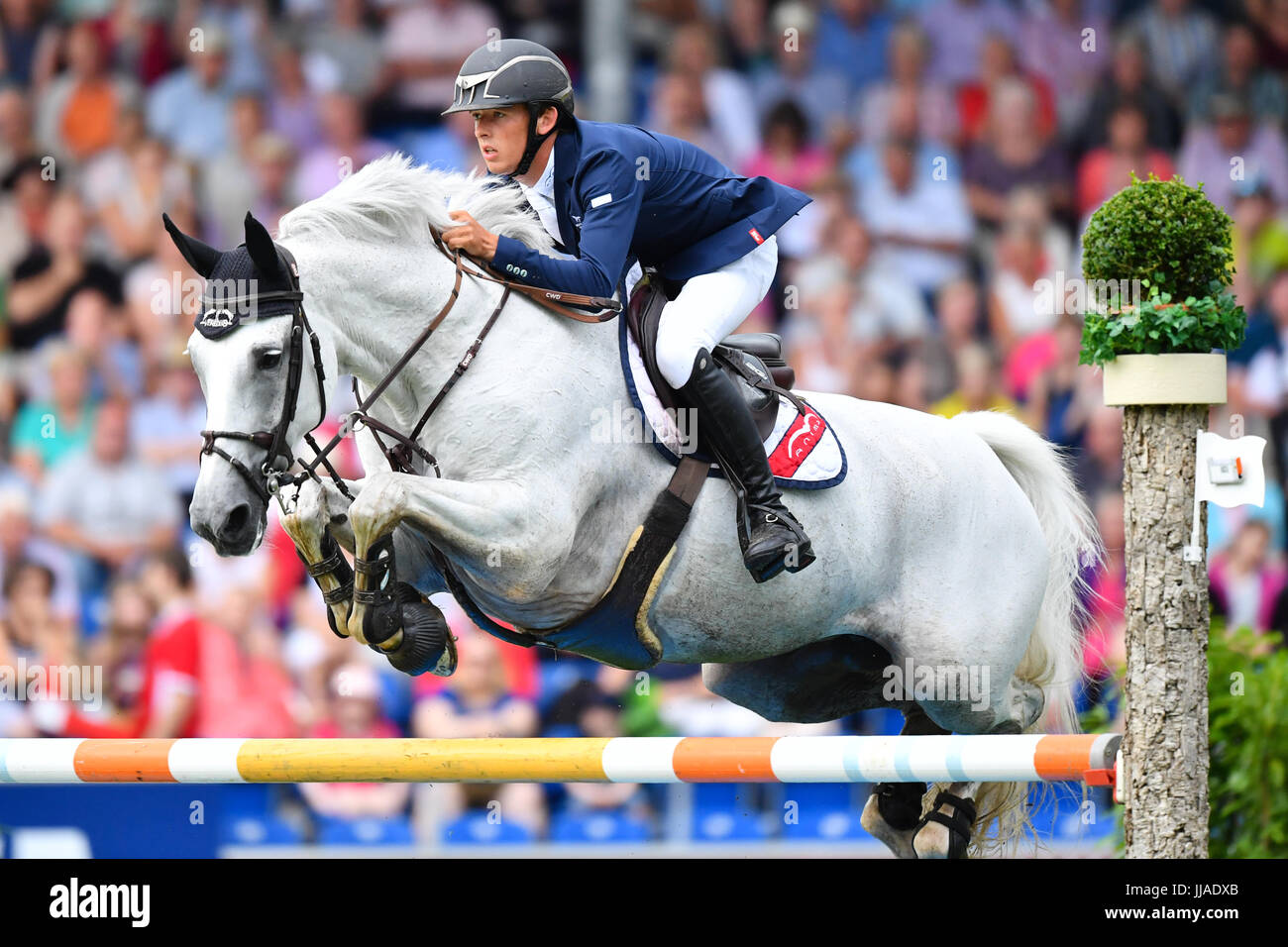 Aachen, Germany. 19th July, 2017. Irish show jumper Bertram Allen on ...