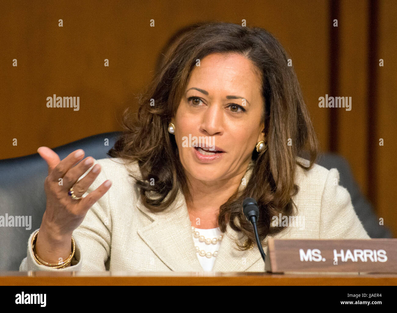 Washington, USA. 19th Jul, 2017. United States Senator Kamala Harris ...