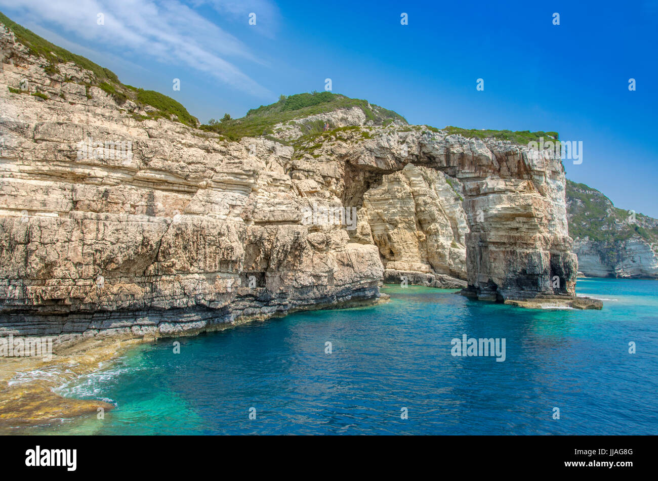 Kamara - Tripitos Arch - Paxos Island – Greece Stock Photo - Alamy