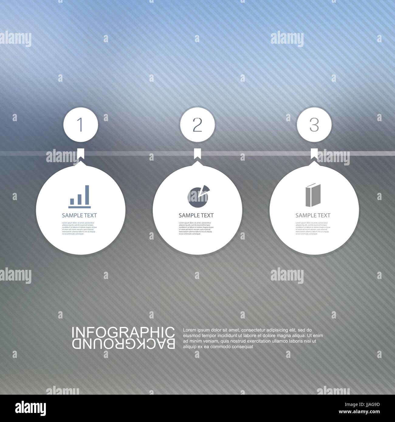Step, Order, Progress - Colorful Abstract Modern Numbered Circular ...