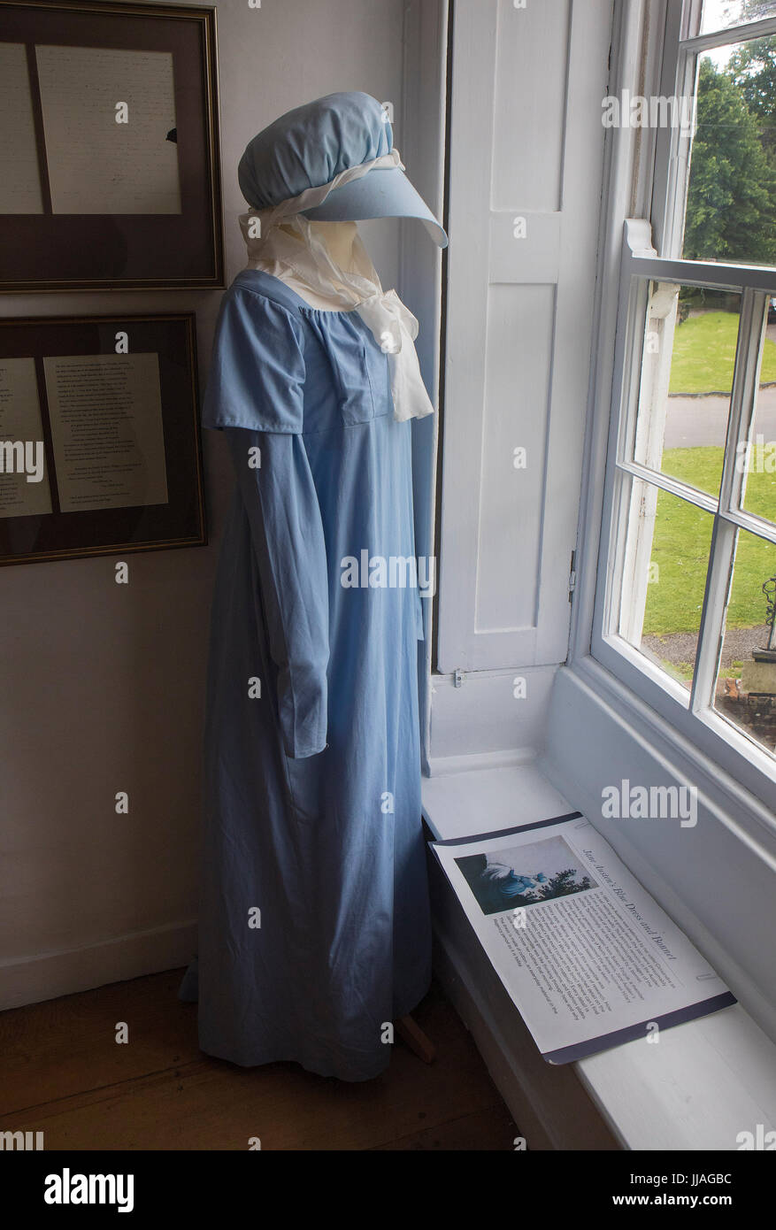 Jane Austen Museum,Chawton,Hampshire,UK: Jane Austen model looking out ...