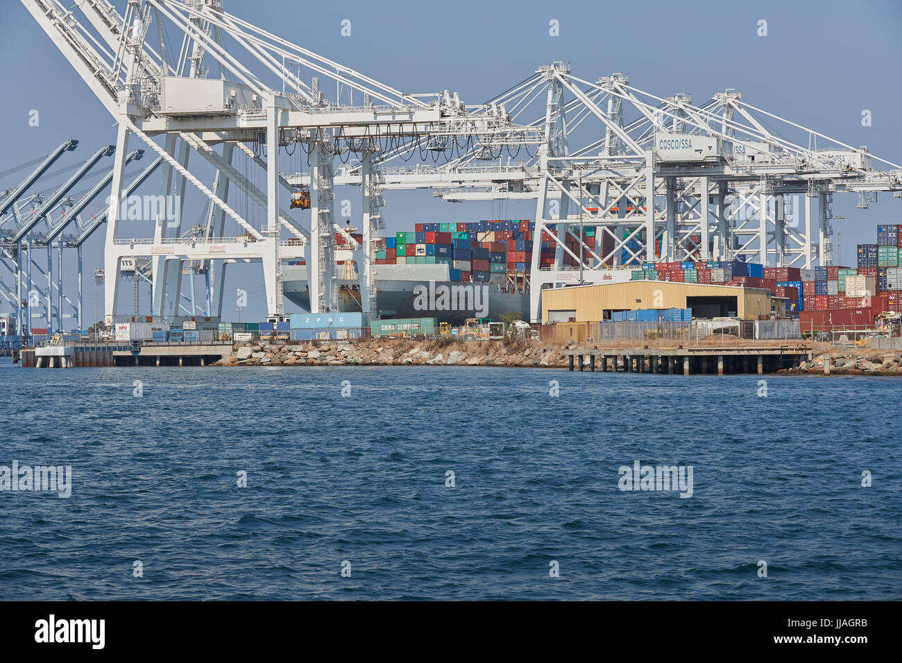 COSCO SHIPPING Container Ship, COSCO AMERICA, Loading And Unloading In ...