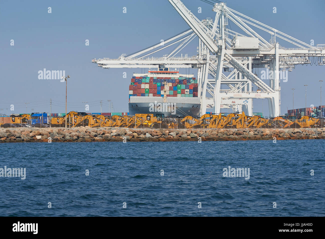 COSCO SHIPPING Container Ship, COSCO AMERICA, Being Loaded And Unloaded ...