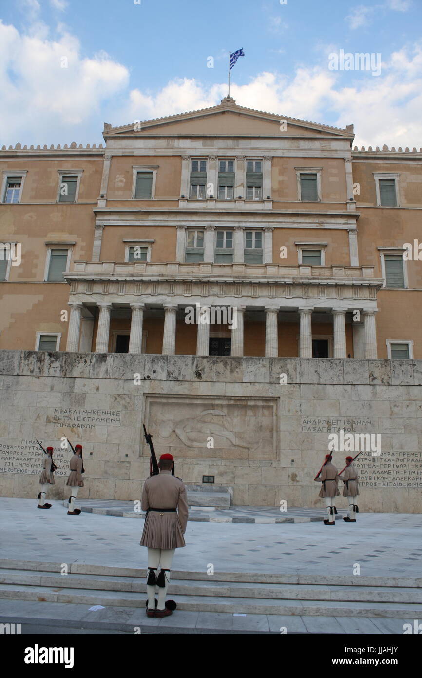 The greek Parliament Building in Athens,Greece Stock Photo - Alamy