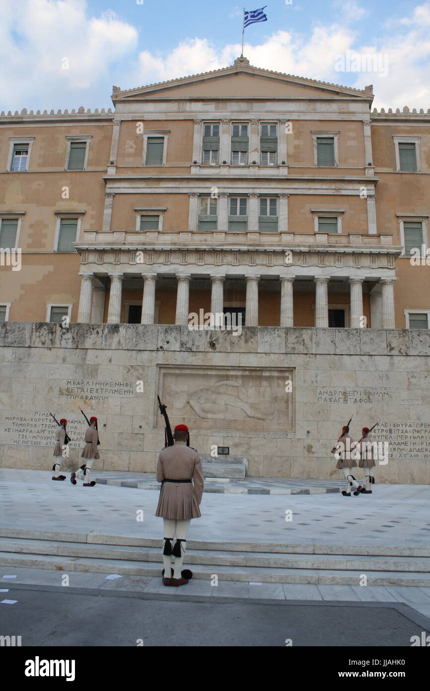 The greek Parliament Building in Athens,Greece Stock Photo - Alamy