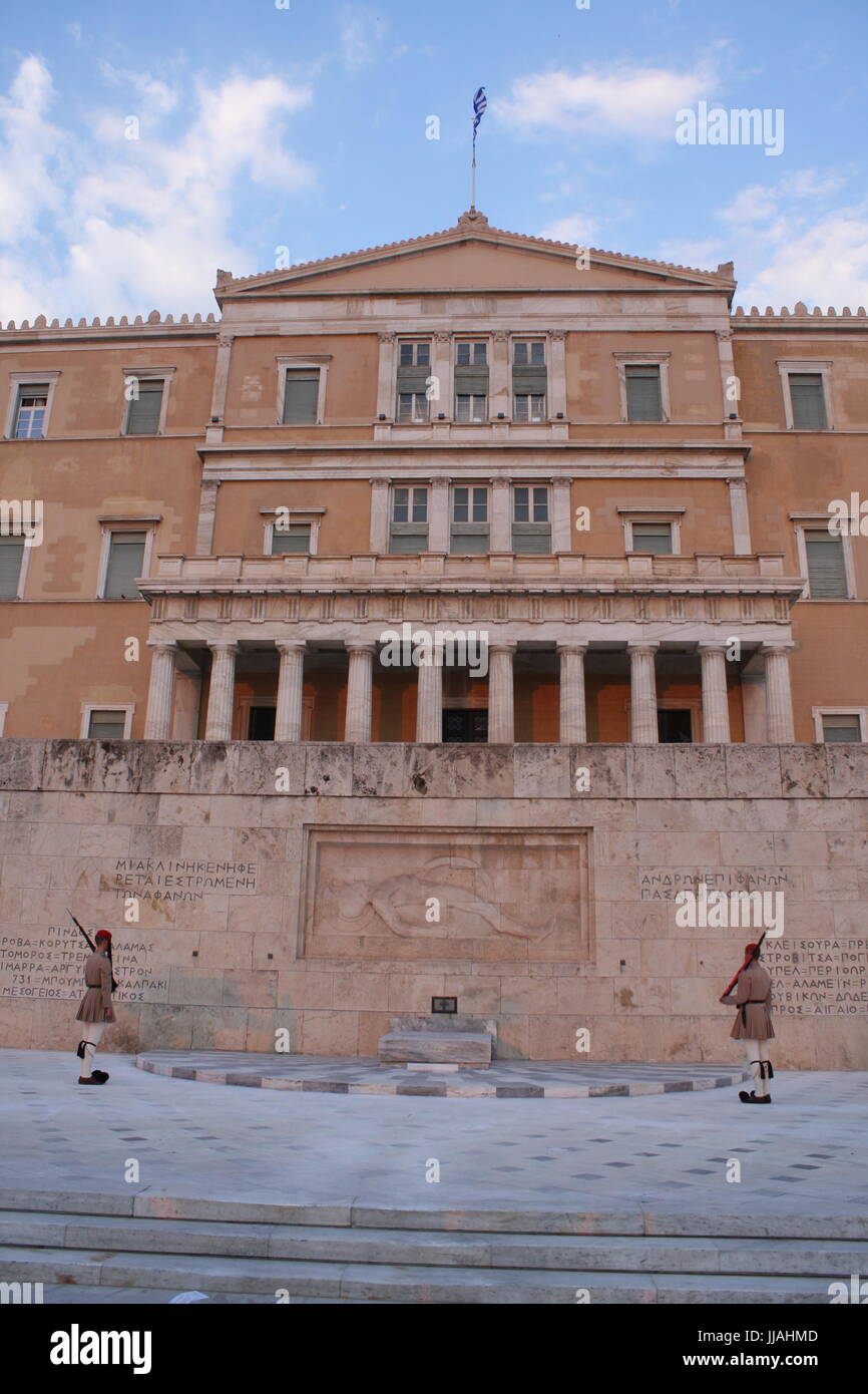 The greek Parliament Building in Athens,Greece Stock Photo - Alamy