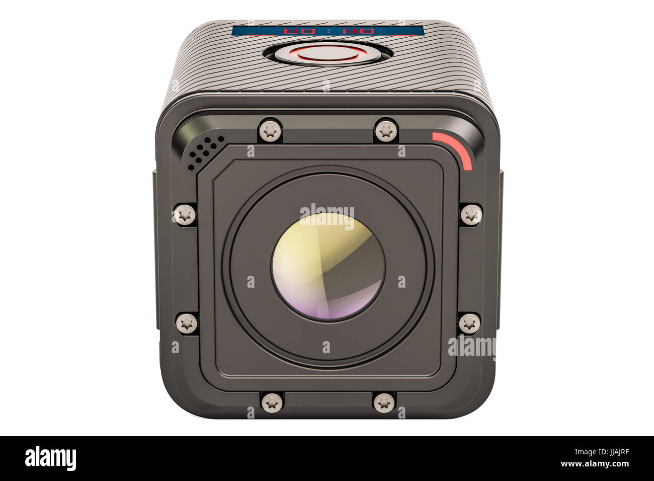 Dashcam DVR closeup, 3D rendering isolated on white background Stock ...