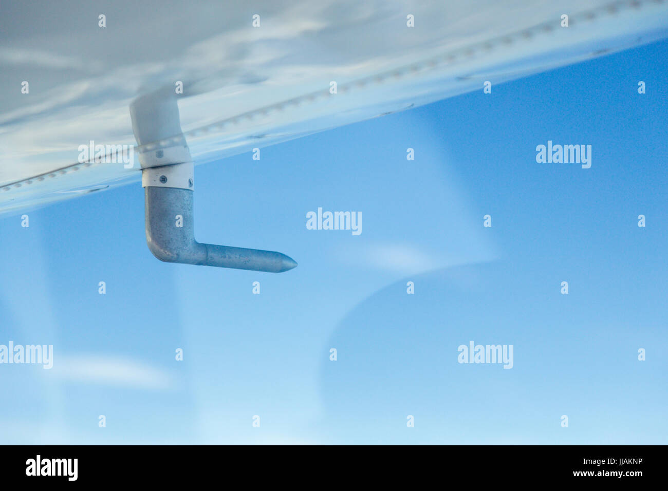 Detail of an airplane wing, Cook Inlet, Kenai Peninsula, Alaska, USA ...