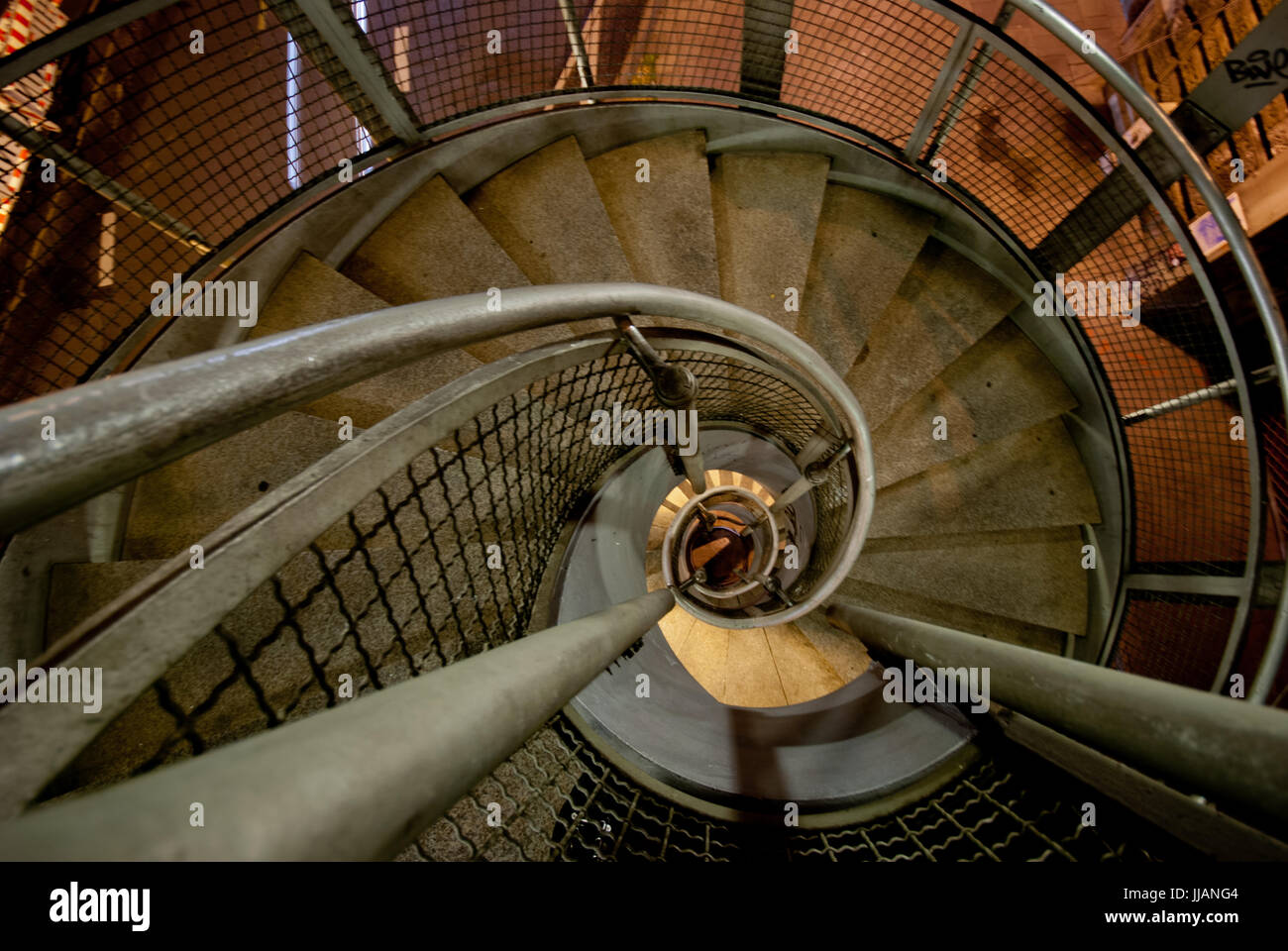 Concrete stairs winding hi-res stock photography and images - Alamy