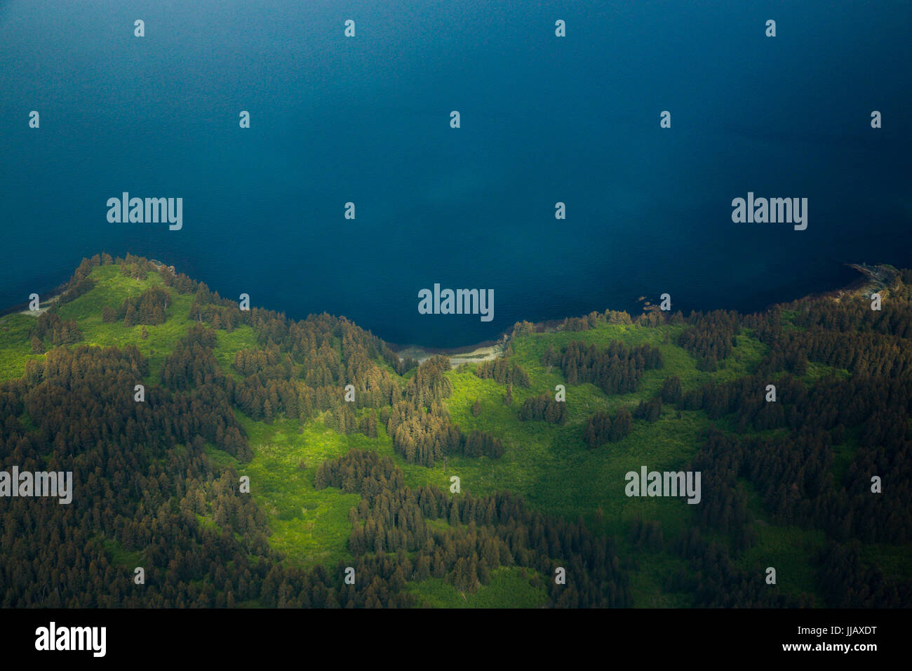 Aerial view, Cook Inlet, Kenai Peninsula, Alaska, USA Stock Photo - Alamy