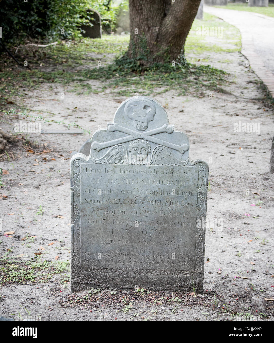 Circular Church Graveyard is located by the Circular Congregational ...