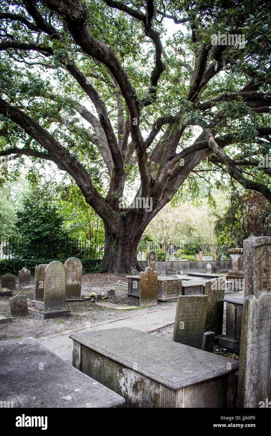 Circular Church Graveyard is located by the Circular Congregational ...
