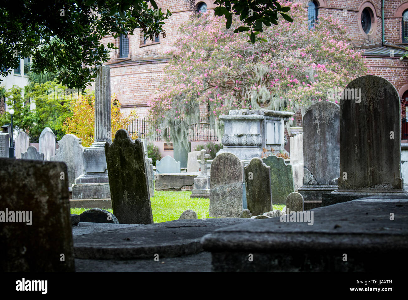 Circular Church Graveyard is located by the Circular Congregational ...