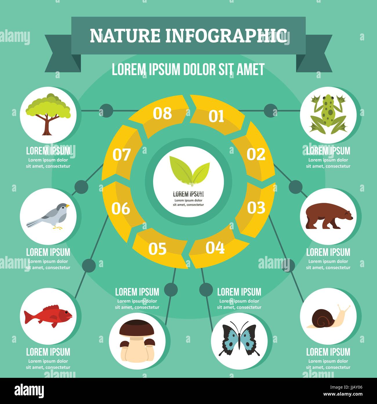 Nature infographic concept, flat style Stock Vector Image & Art - Alamy