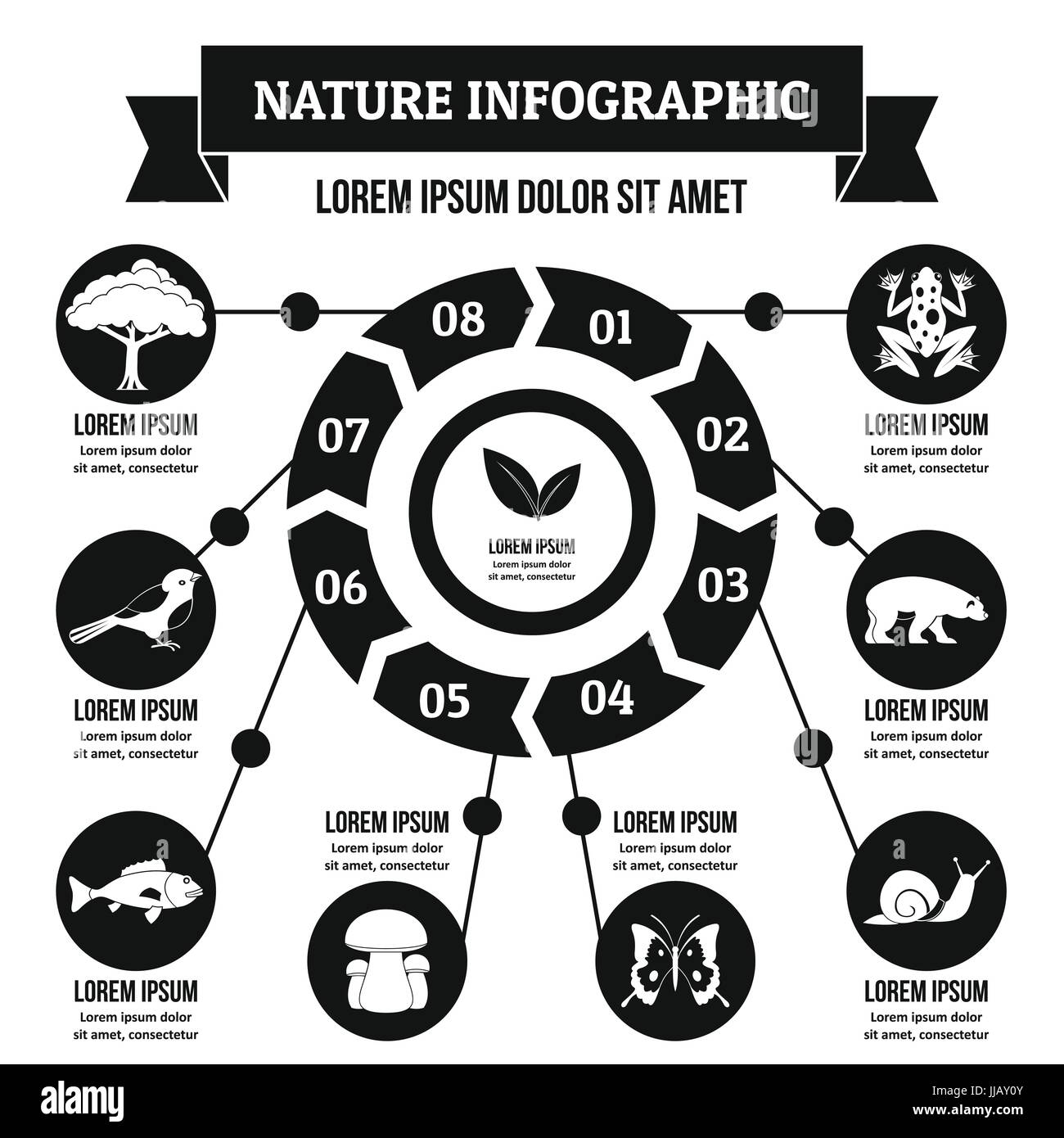 Nature infographic concept, simple style Stock Vector Image & Art - Alamy