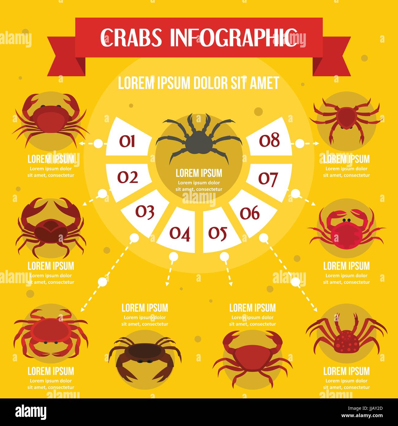 Shellfish chart Stock Vector Images - Alamy