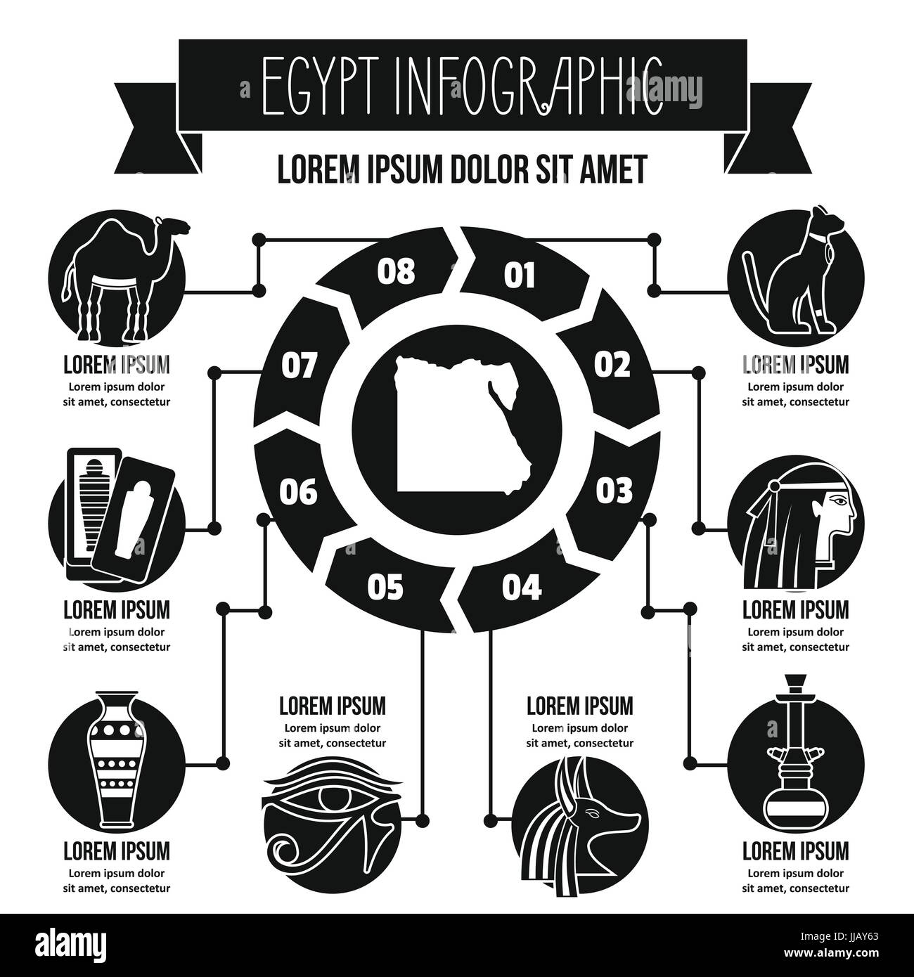Infographic sphinx hi-res stock photography and images - Alamy