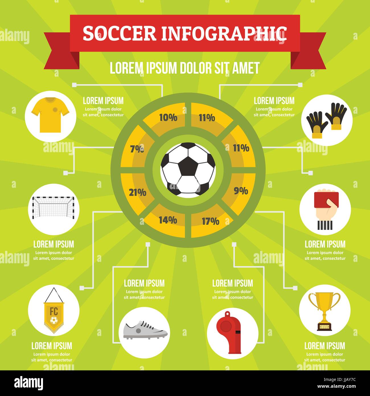 Soccer infographic concept, flat style Stock Vector Image & Art - Alamy