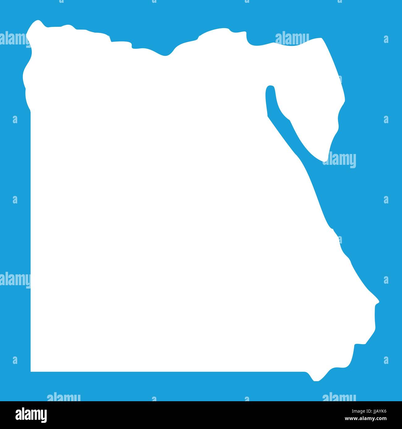 Map of Egypt icon white Stock Vector Image & Art - Alamy