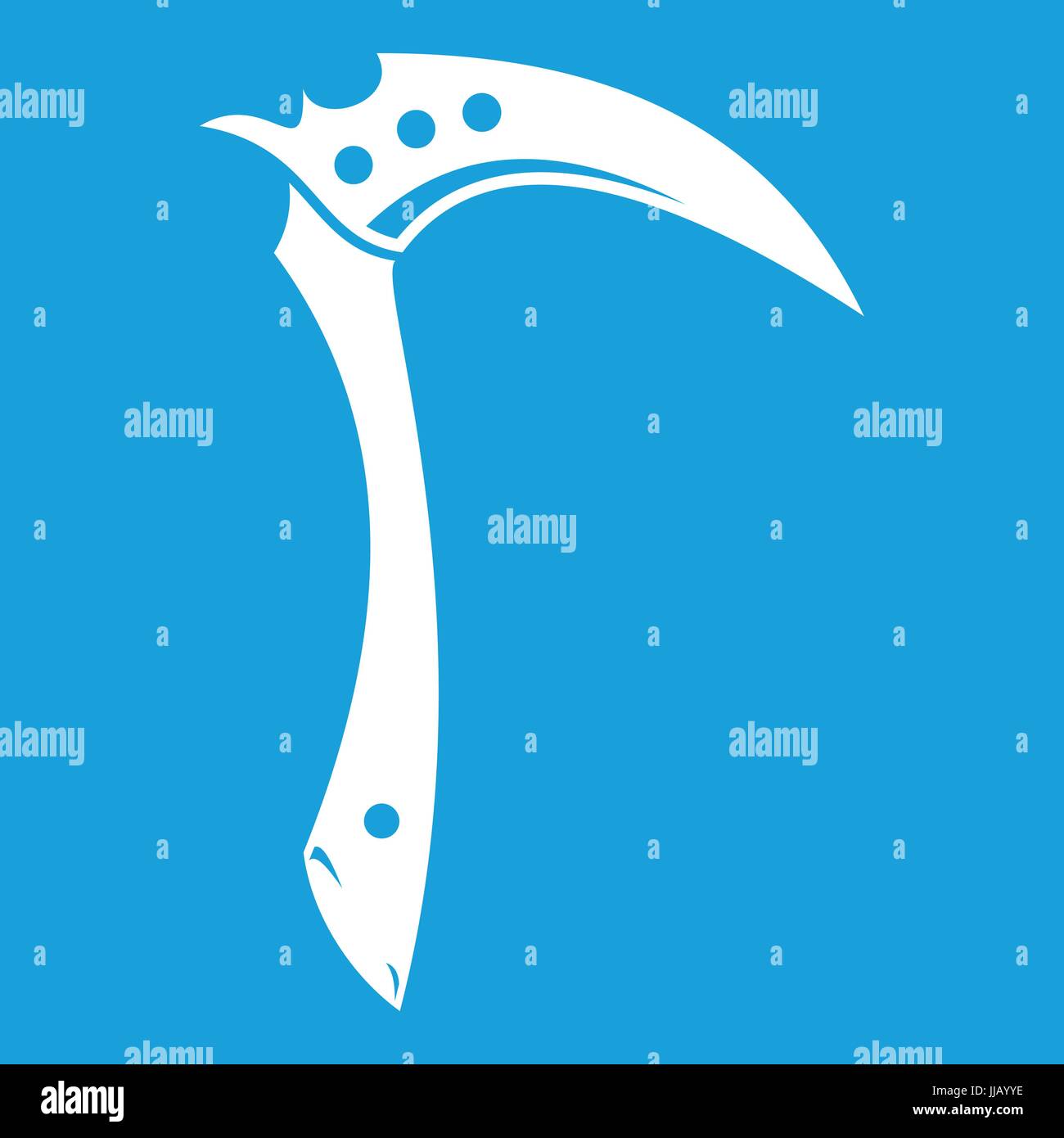 Kama weapon icon white Stock Vector Image & Art - Alamy