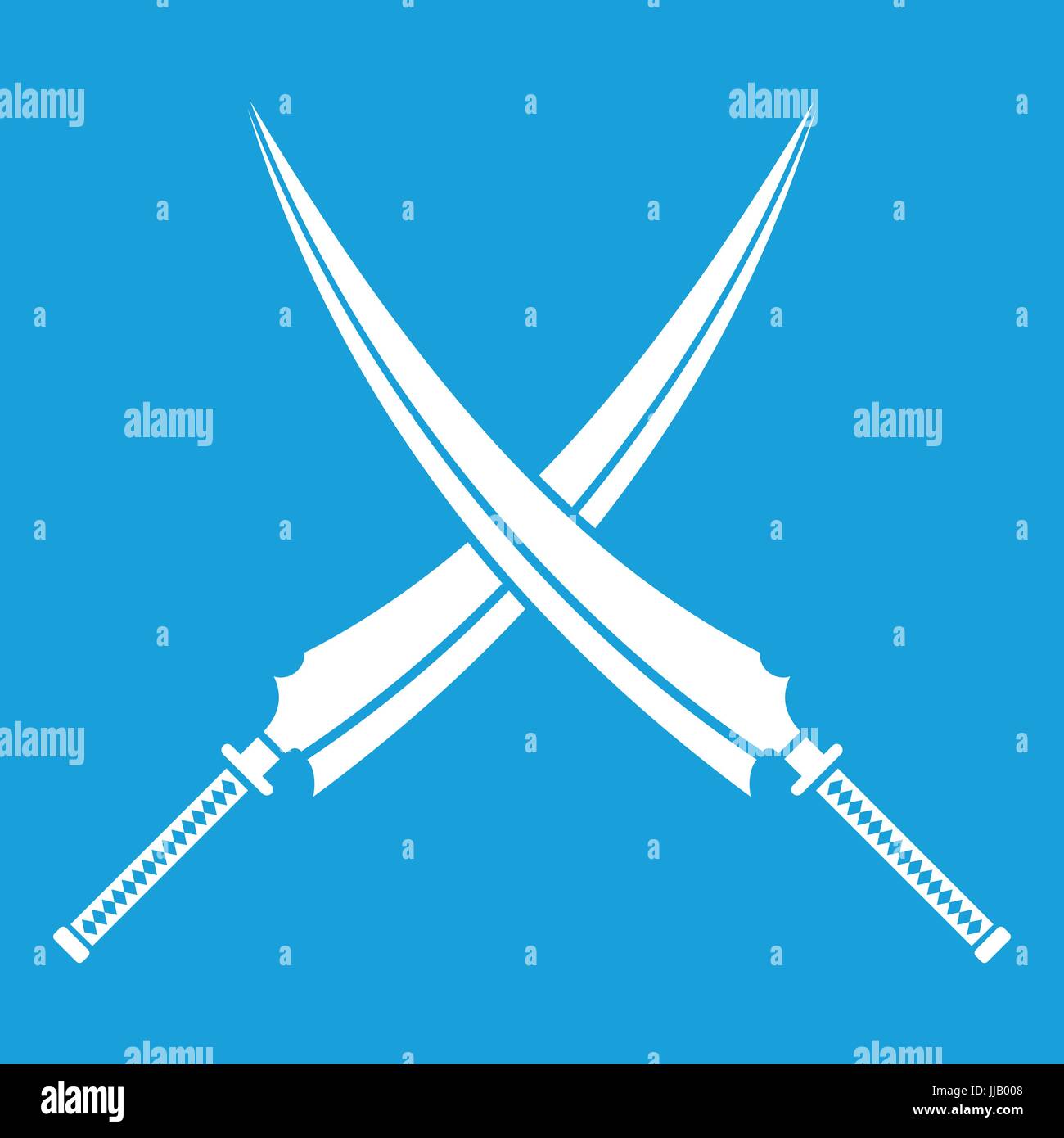Samurai swords icon white Stock Vector Image & Art - Alamy
