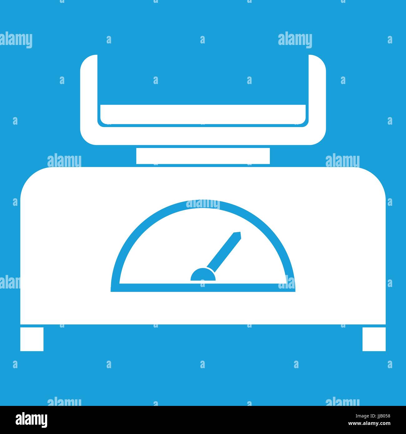 Weight scale icon white Stock Vector Image & Art - Alamy