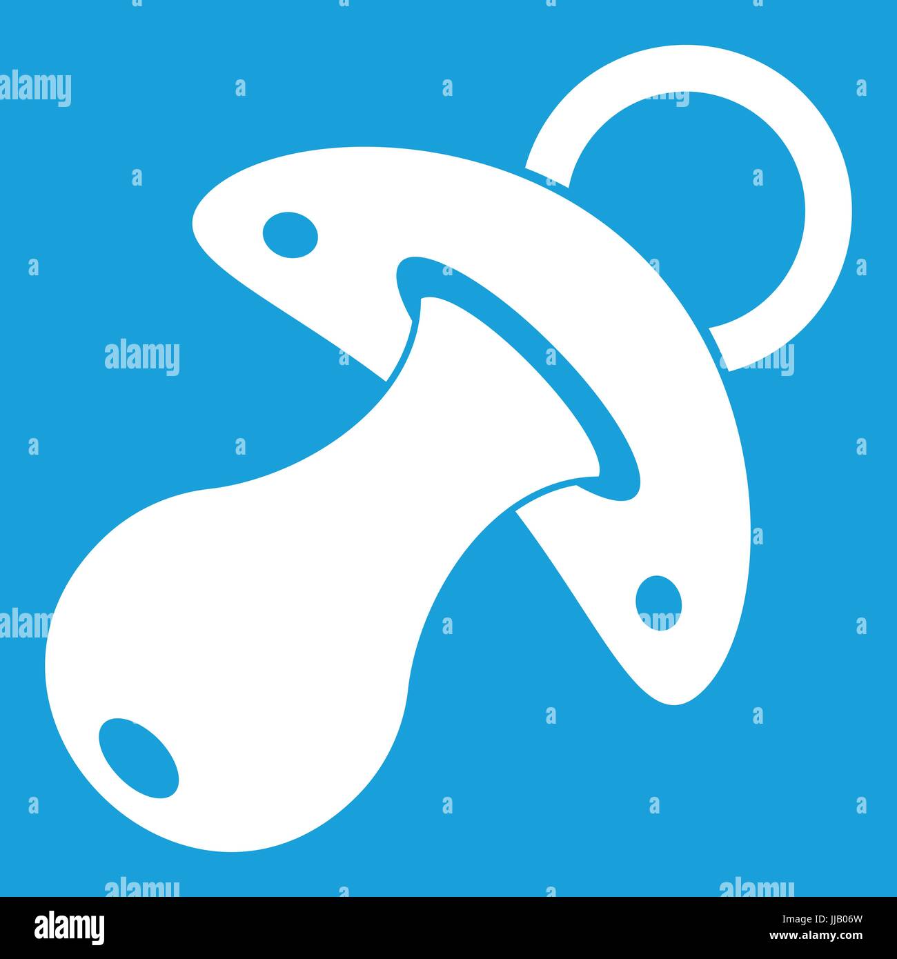 Baby pacifier icon white Stock Vector Image & Art - Alamy