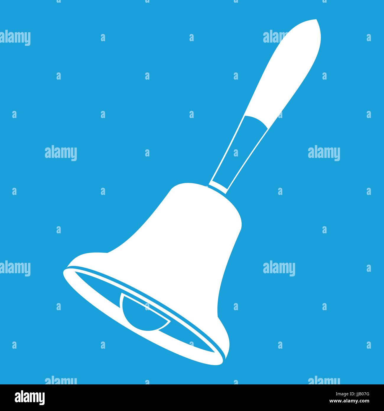 Bell icon white Stock Vector Image & Art - Alamy