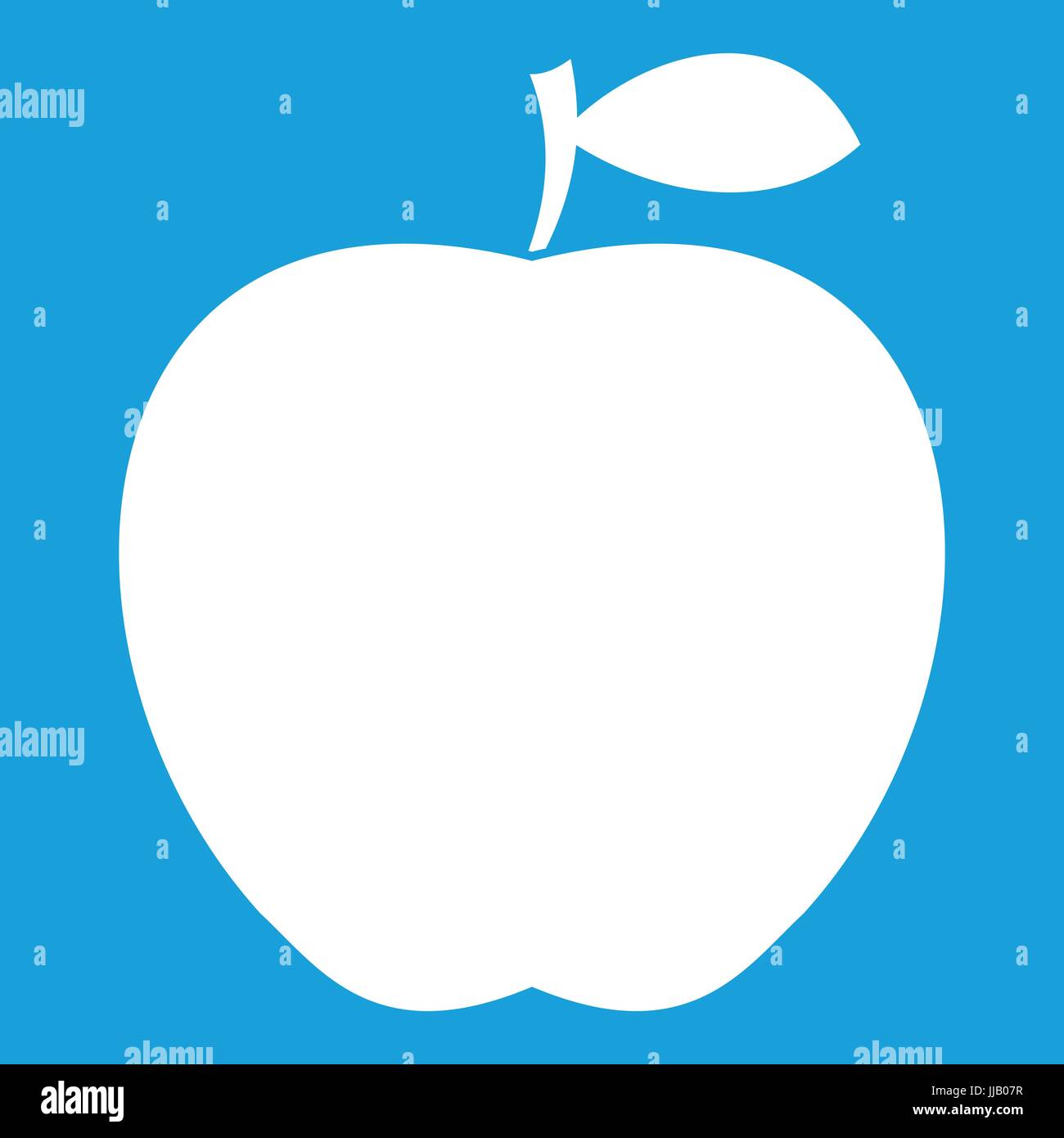 Apple icon white Stock Vector Image & Art - Alamy