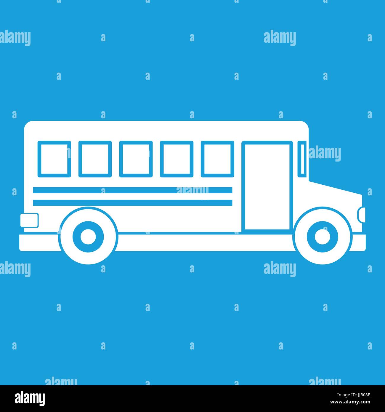 School bus icon white Stock Vector Image & Art - Alamy