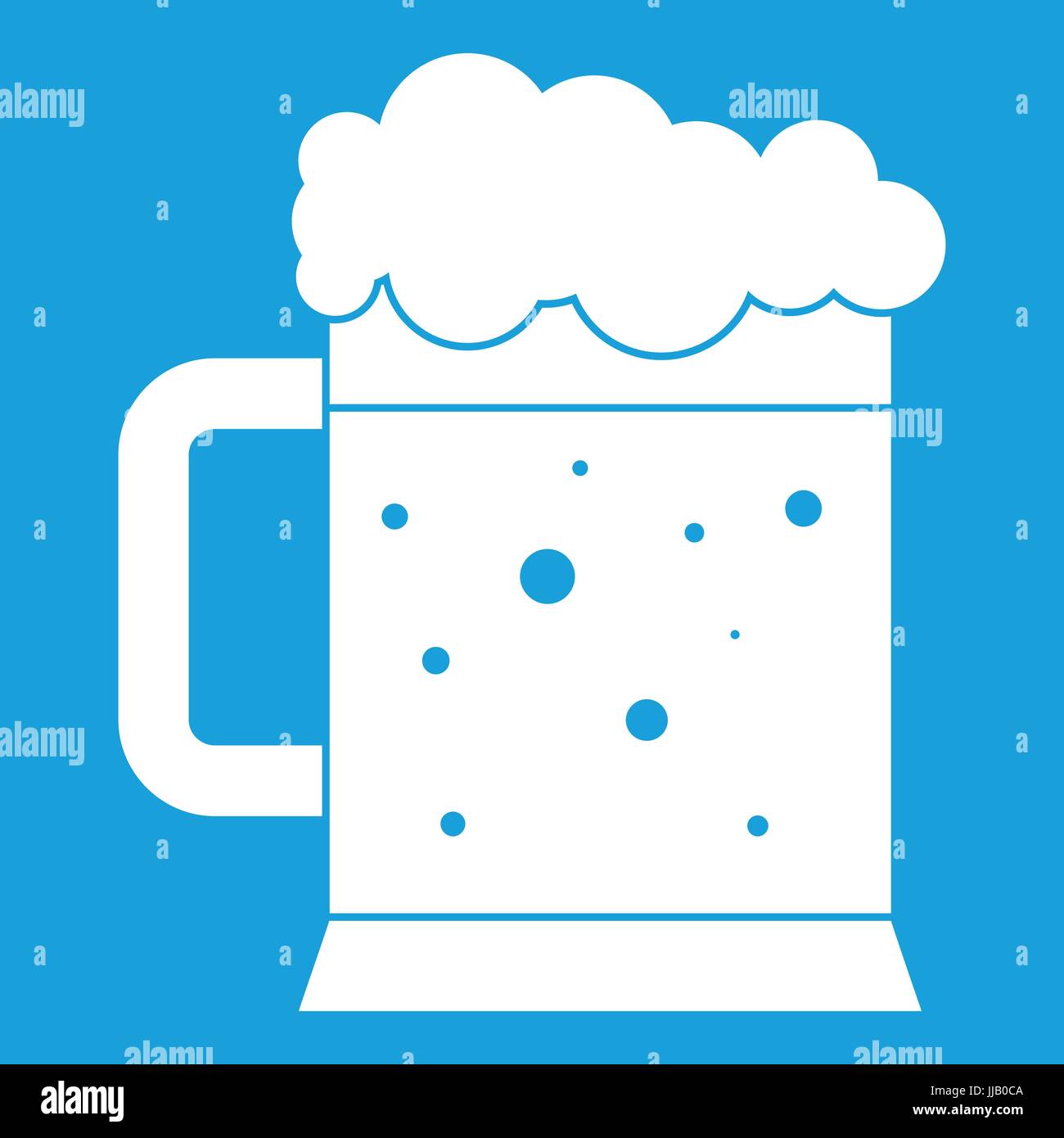 Beer mug icon white Stock Vector Image & Art - Alamy