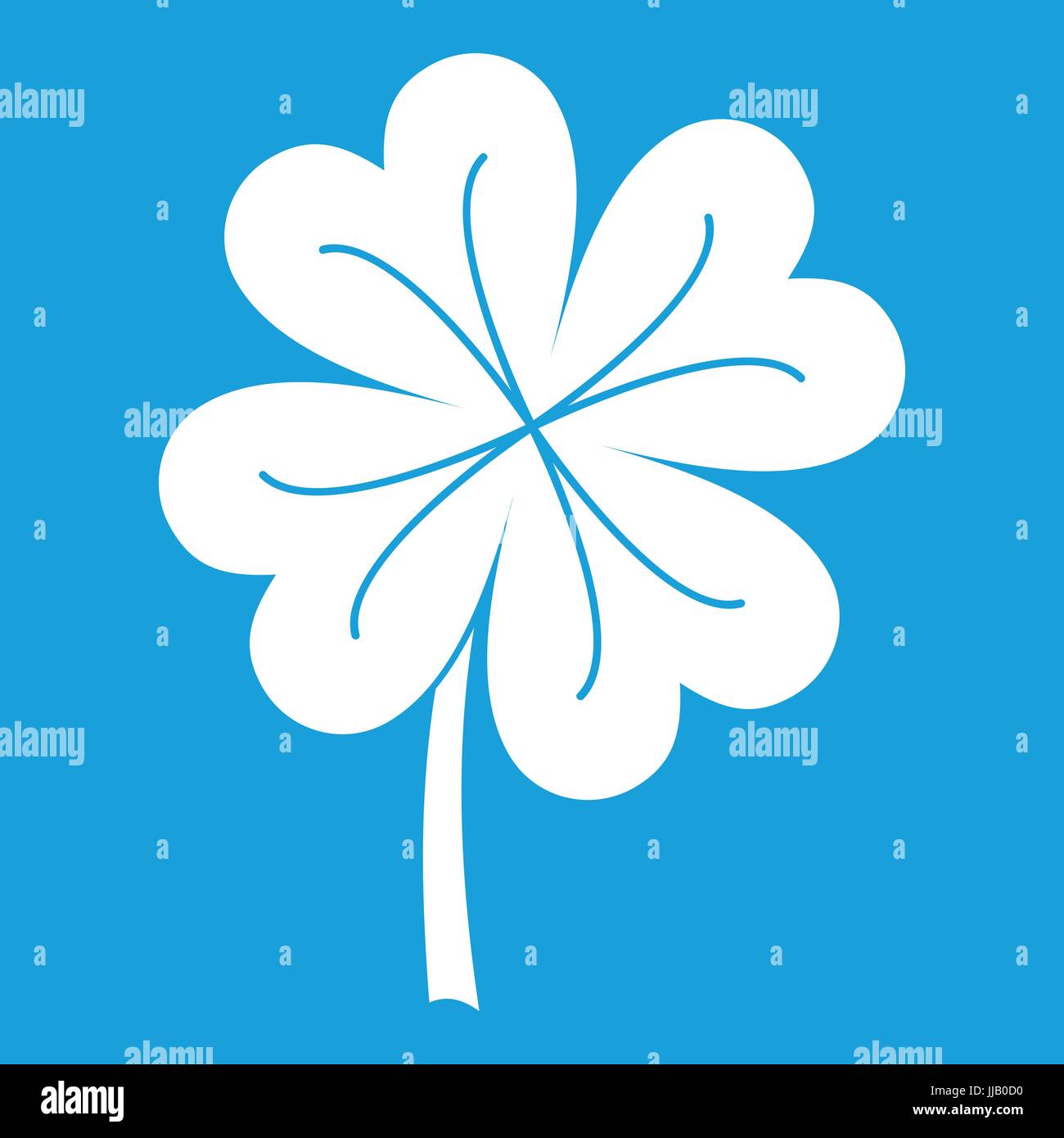 Clover leaf icon white Stock Vector Image & Art - Alamy