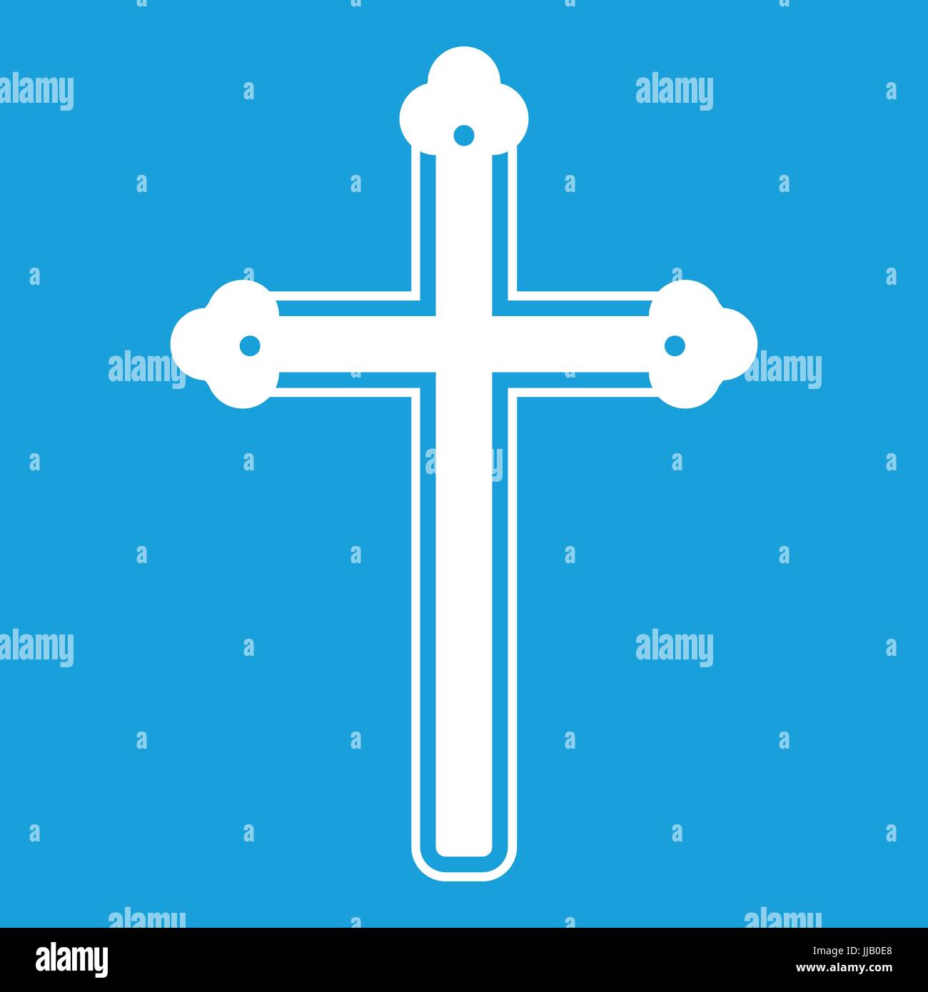 Holy cross icon white Stock Vector Image & Art - Alamy