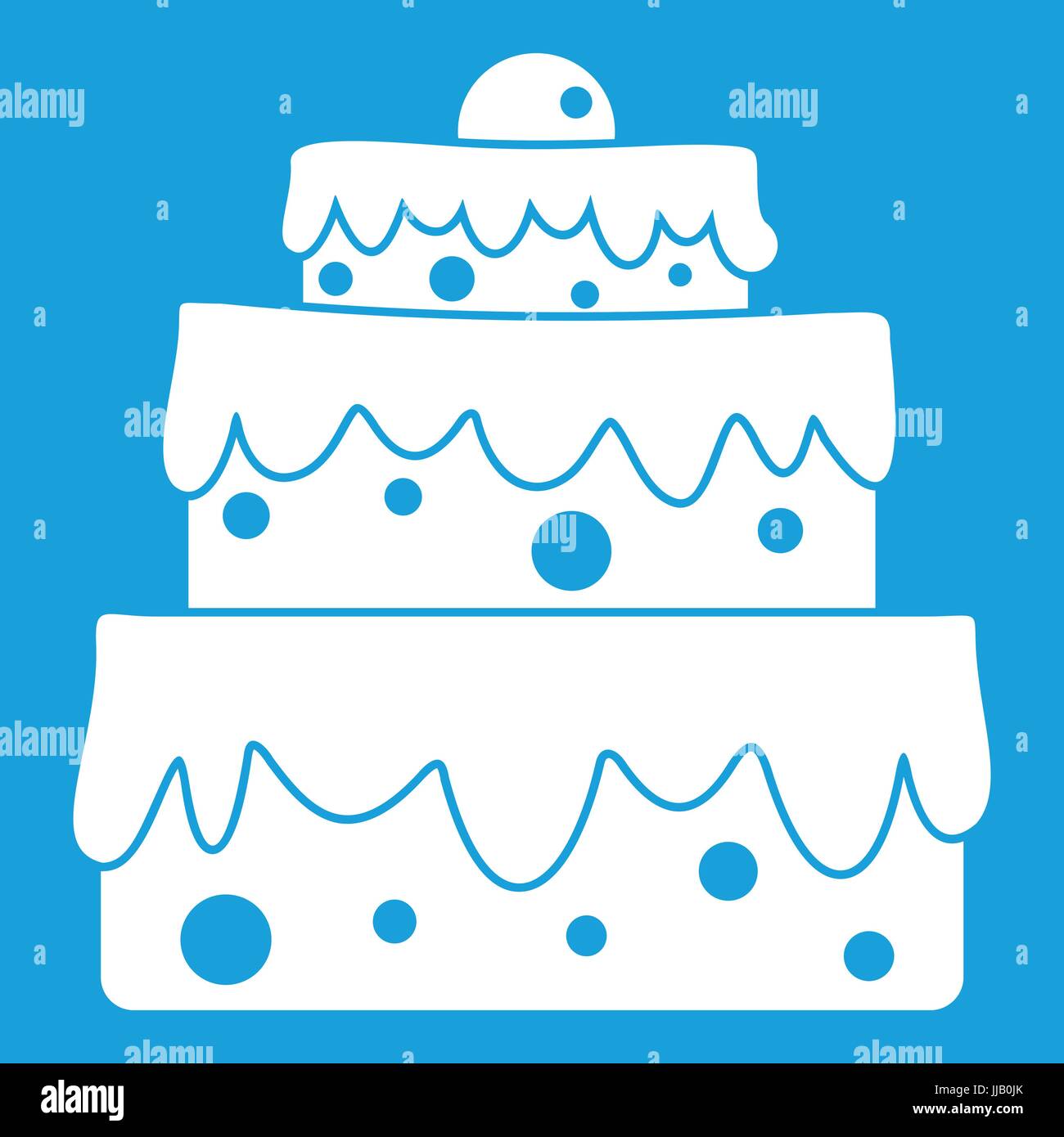 Big cake icon white Stock Vector Image & Art - Alamy