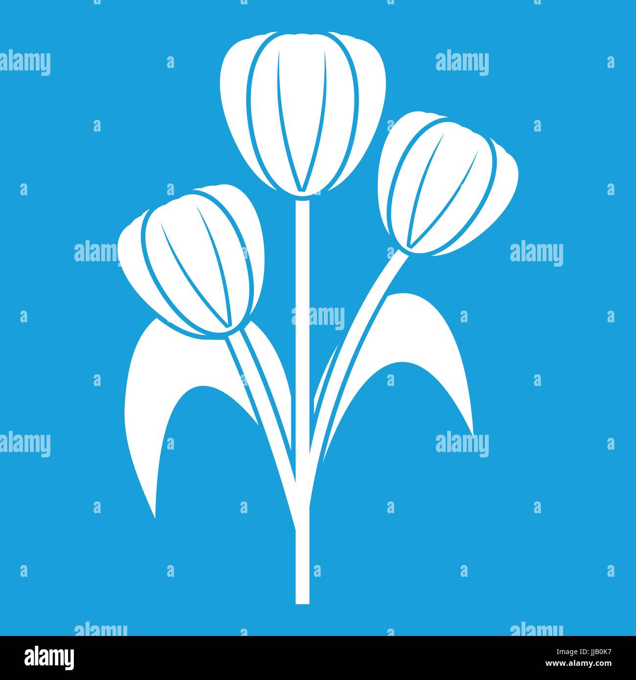 Flowers icon white Stock Vector Image & Art - Alamy