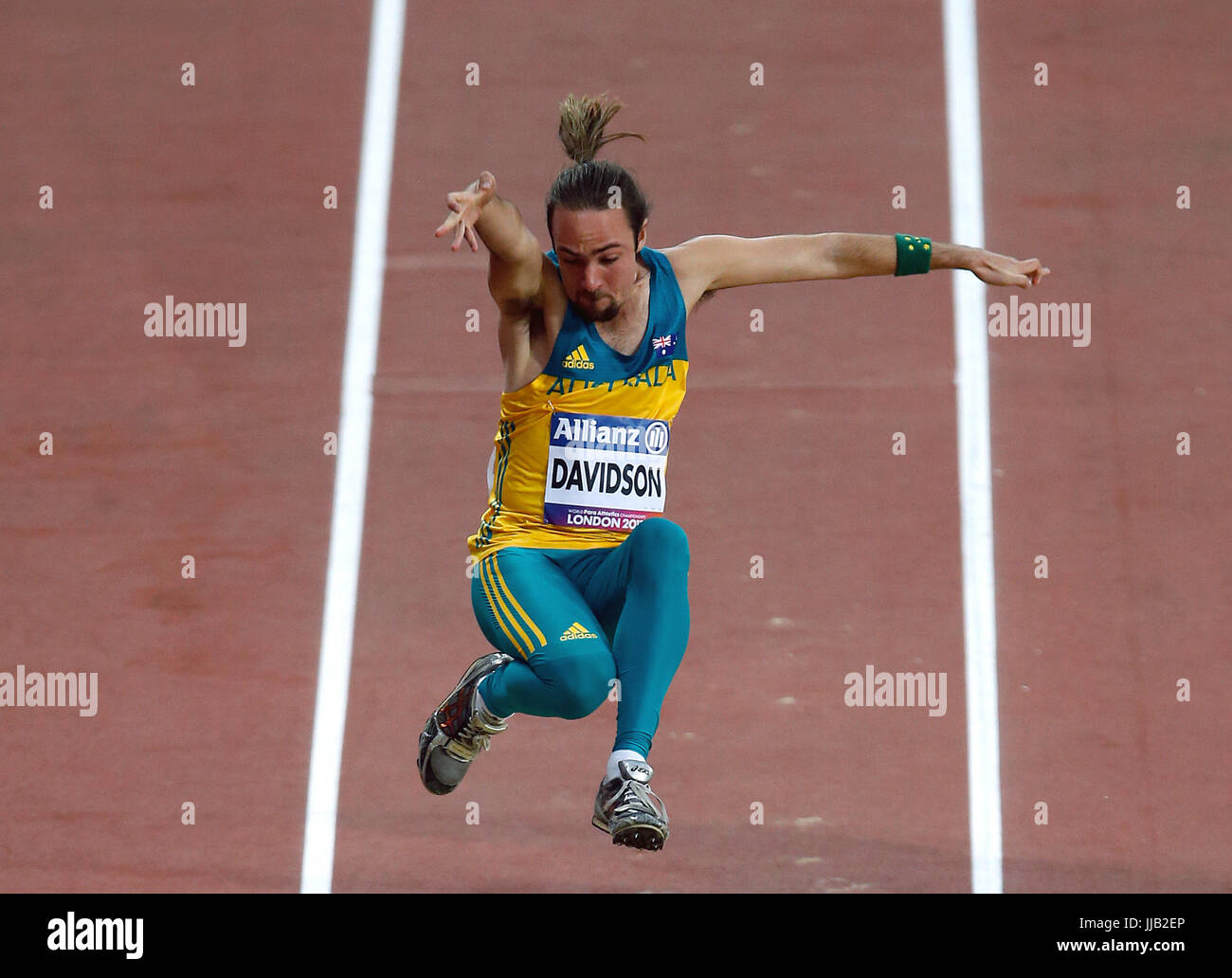 Australia's Brayden Davidson competes in the Men's Long Jump T36 Final ...