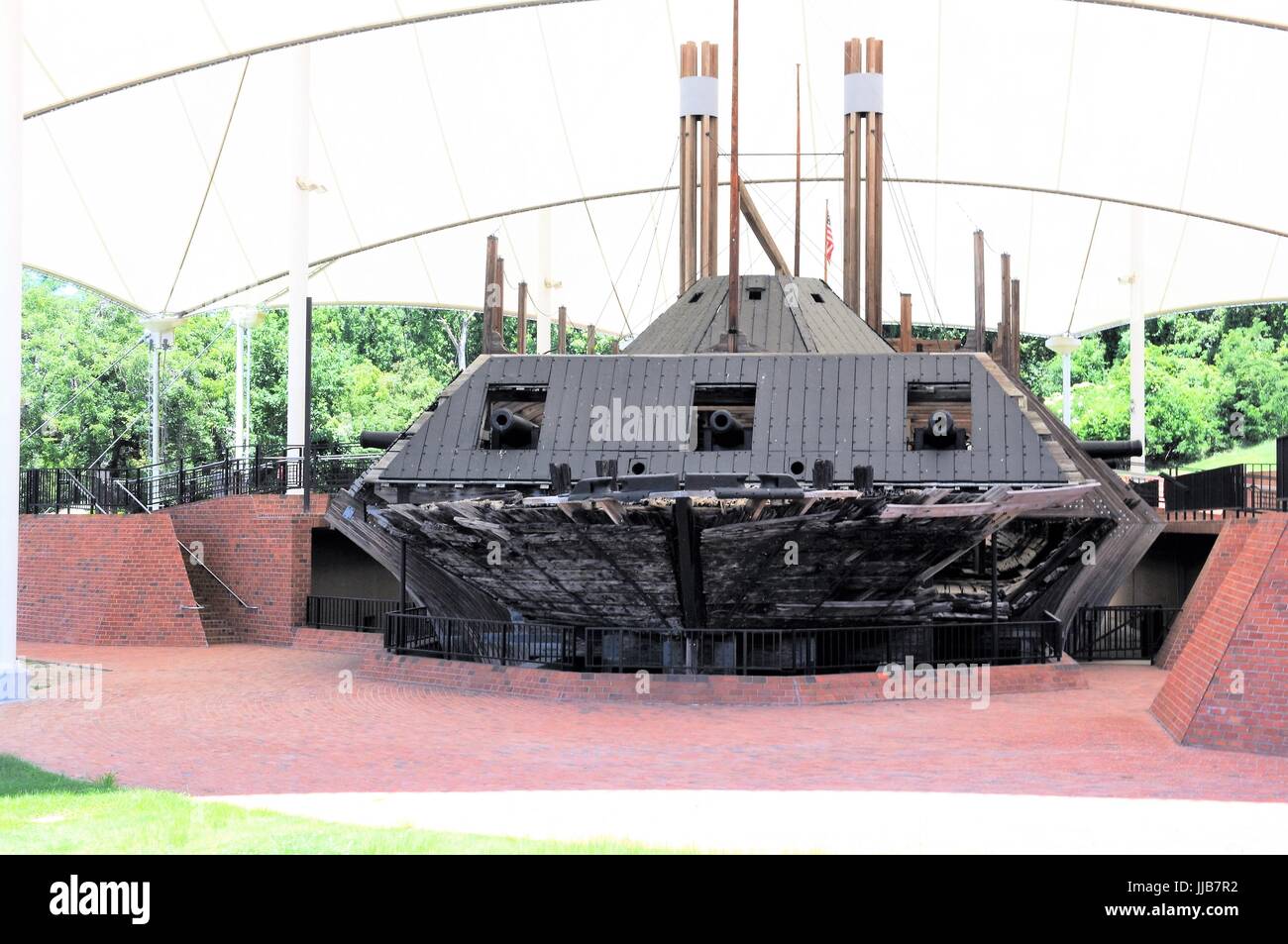 USS Cairo at the Vicksburg National Military Park Stock Photo - Alamy