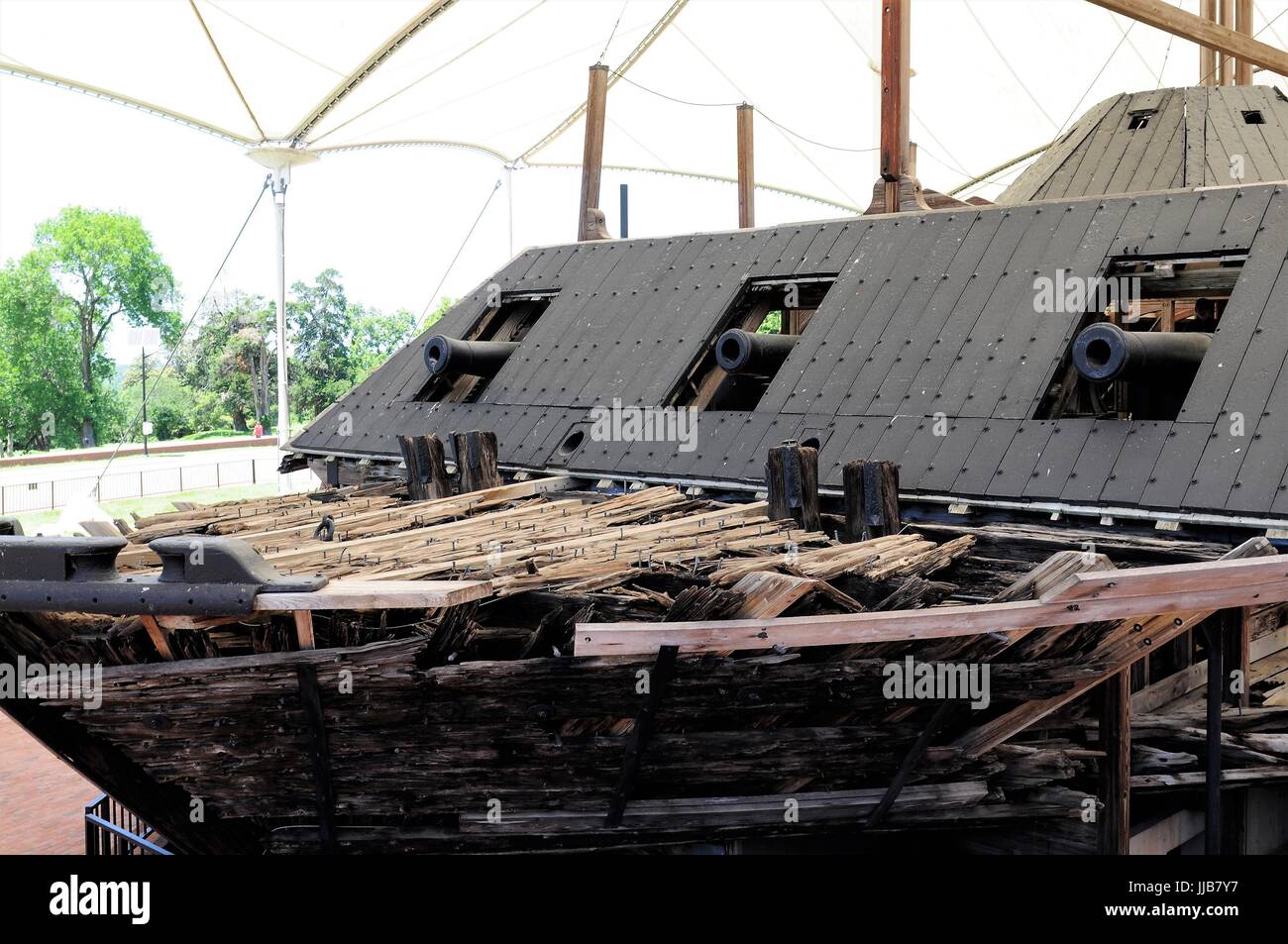 USS Cairo at the Vicksburg National Military Park Stock Photo - Alamy