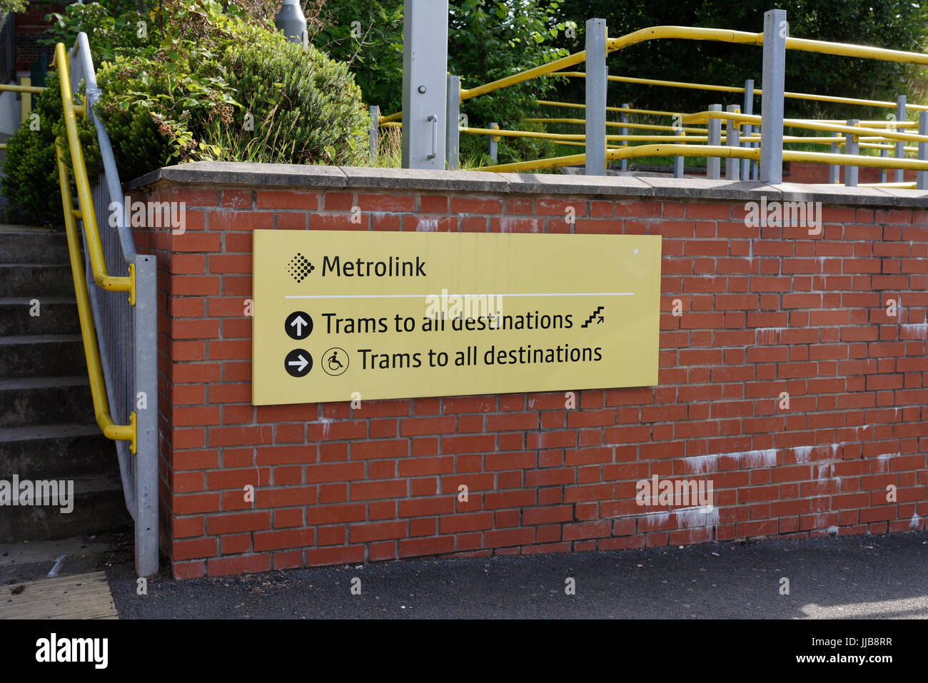 Manchester Metrolink trams to all destinations sign whitefield bury ...