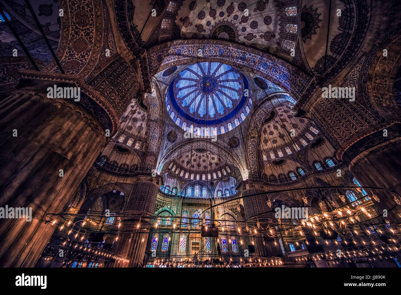 Inside the blue mosque hi-res stock photography and images - Alamy