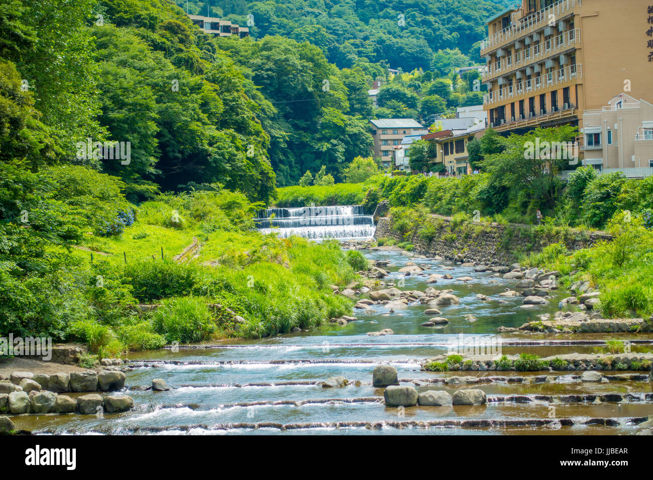 Beautiful view of river at Hakone Town Stock Photo - Alamy