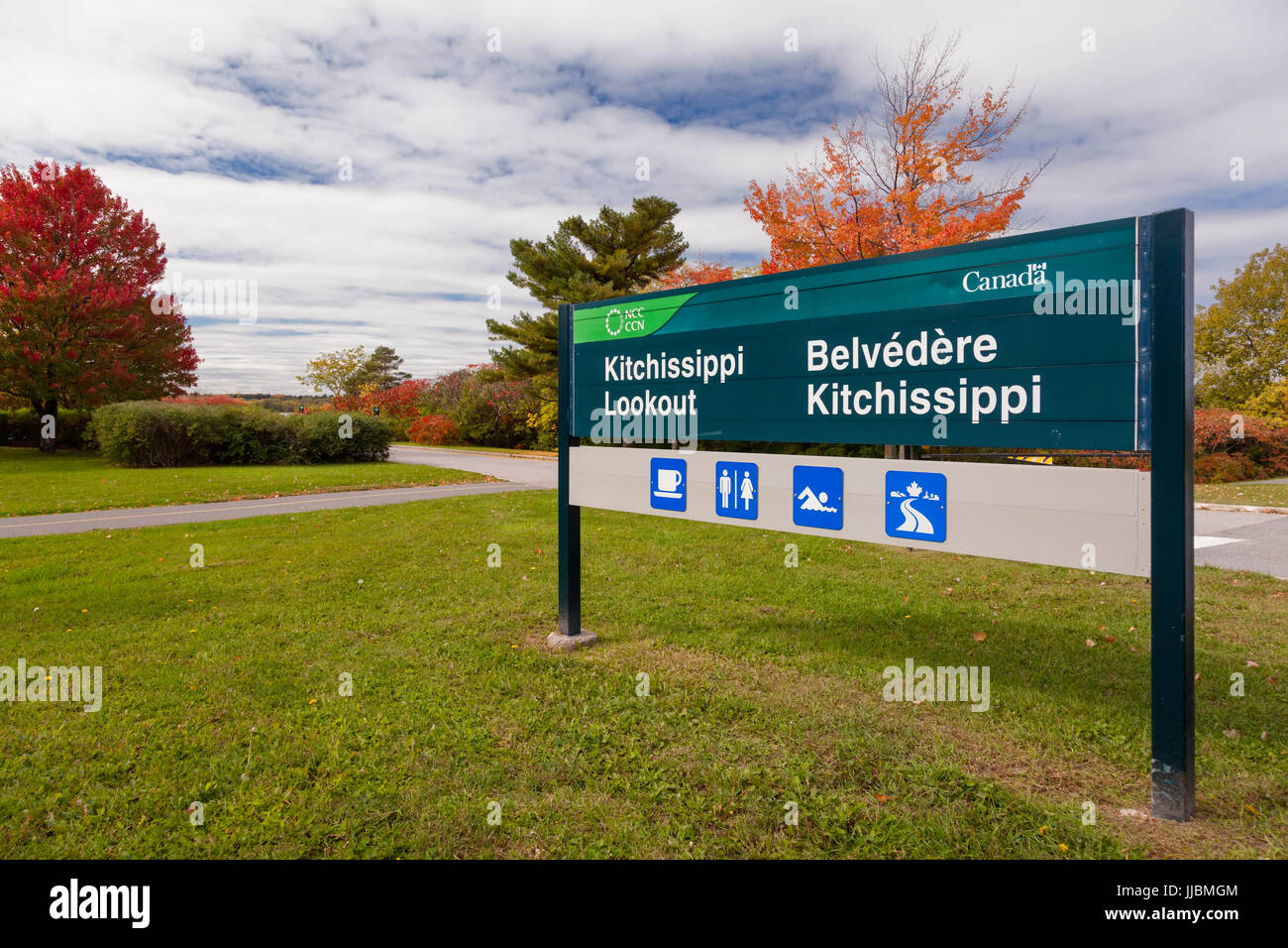 Kitchissippi lookout sign hi-res stock photography and images - Alamy