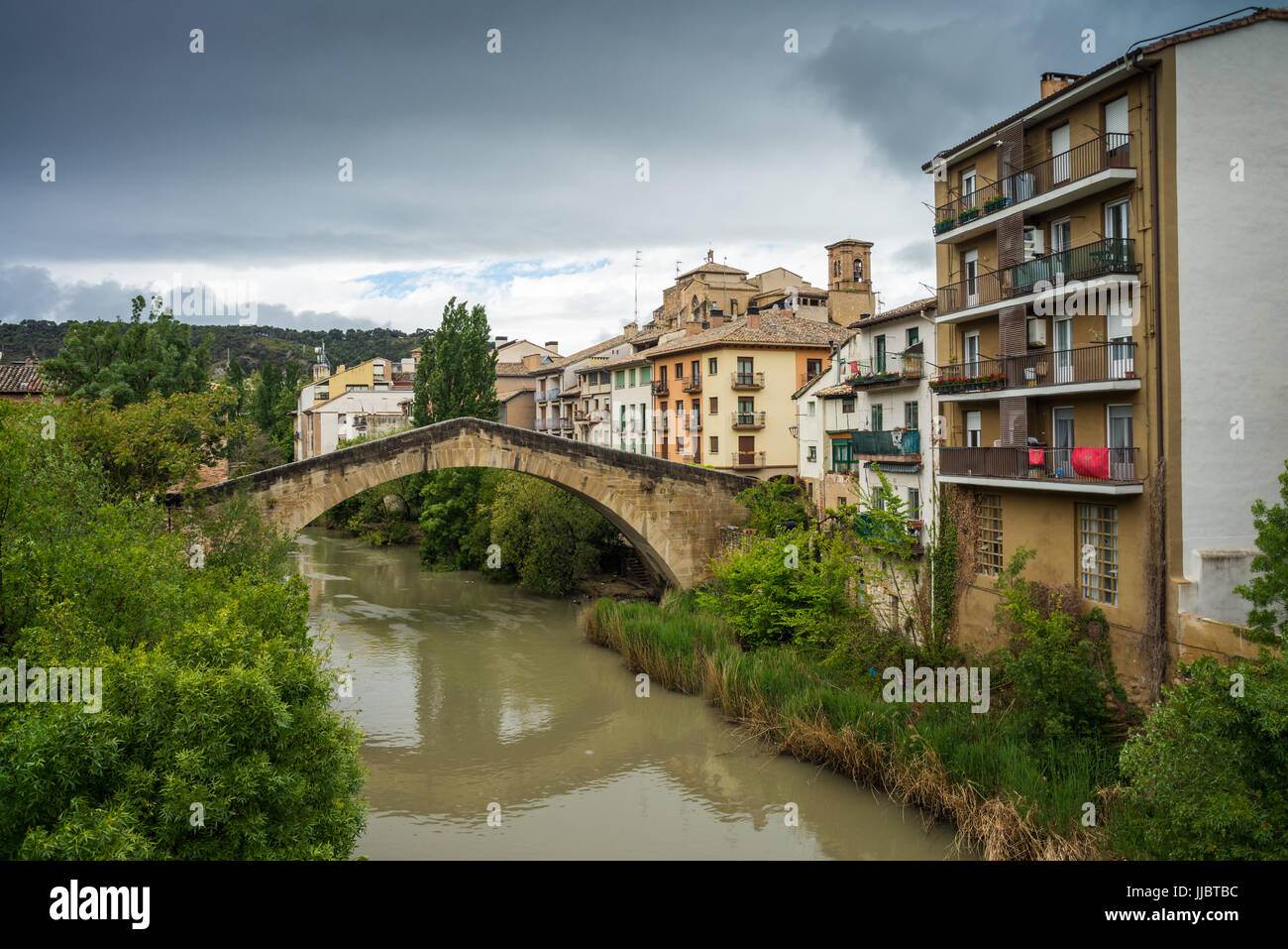 Weevil Bridge, Estella, Navarra, Spain, Europe. Camino de Santiago ...